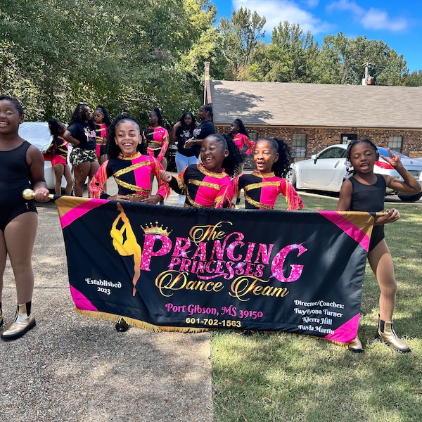 Custom Parade Banner: Hand-sewn Polyester, Optional Pole & Fringe - Etsy