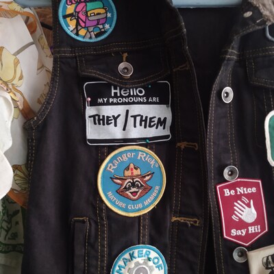 Gender Pronoun PATCH They Them - Etsy