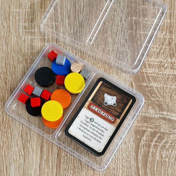 Board Game Card/token Box: Mini Euro Size Double - Etsy