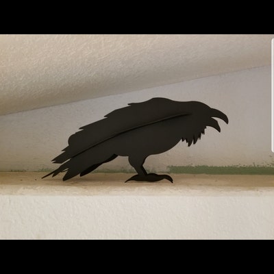 Free Shipping, Crow, Raven, Steel Sculpture, Raven Sculpture, Garden ...