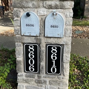 Hanging House Number Sign Driveway Address Sign Signpost - Etsy