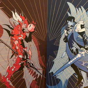 Aymeric and Estinien Mini Prints - Etsy