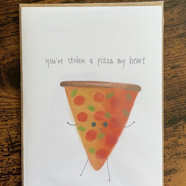 Pizza Pun Birthday Card - Food Pun - Happy Birthday Home SLICE! - Etsy