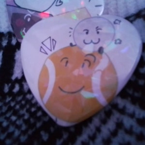 BFDI HEART PINS Holographic - Etsy