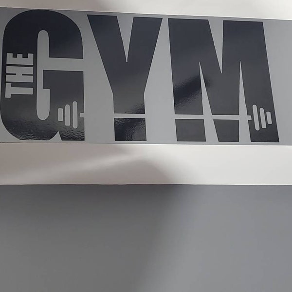 Large 30 X 16 Inch the Gym Vinyl Sticker Decal Wall Art Graphic Shop ...