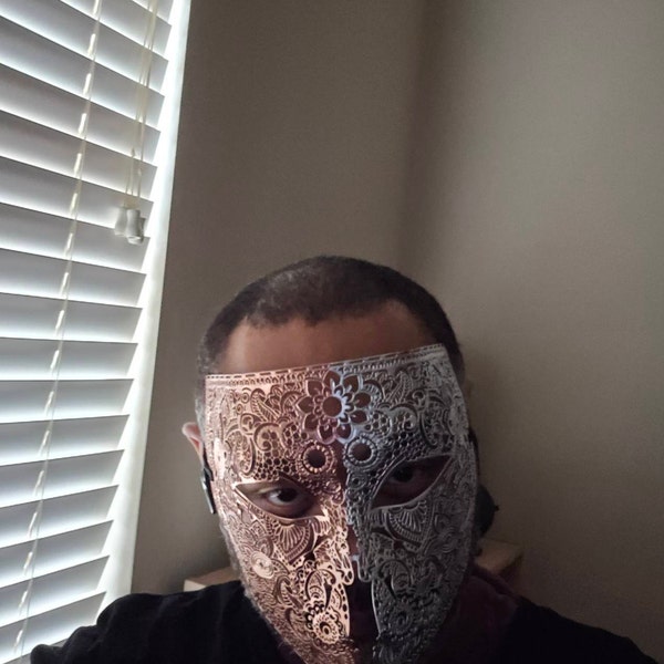 Abstract Venetian Mask Masquerade Jester Mask Gold and Black - Etsy