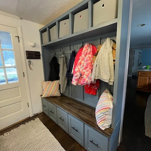 Add-on Fee Solid Dividers Between Cubbies of Entryway Bench - Etsy
