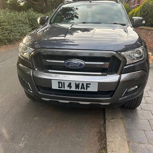 4D Purple Neon Number Plates With a Choice of Different Tops on Hex ...