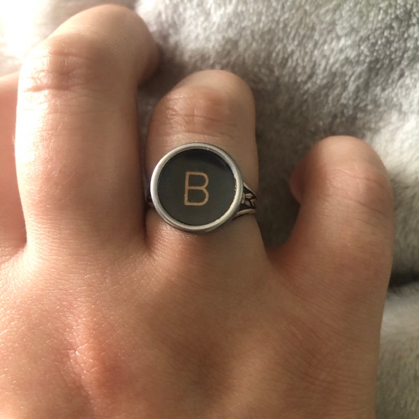 Personalized Vintage Typewriter Key Ring – Adjustable Antique Jewelry ...