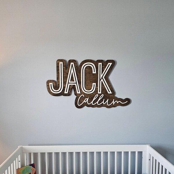 Name Cutouts for Nursery, Wood Letters for Wall, Name Sign, Nursery ...