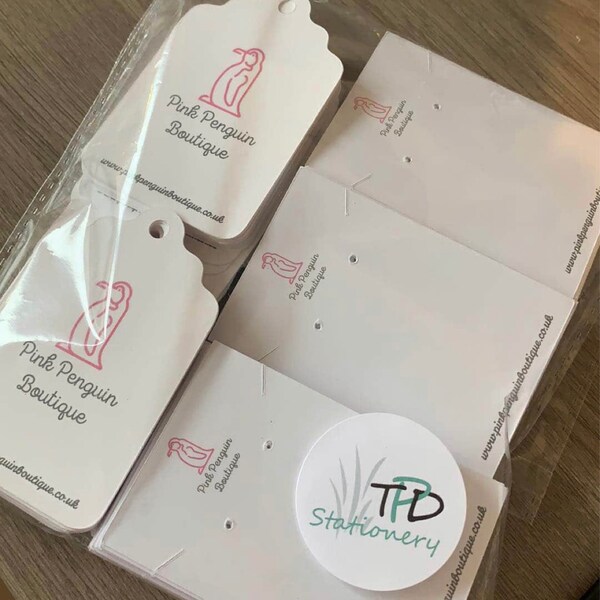 Custom Printed Hang Tags Scallop Top, Product Tags, Product Labels ...