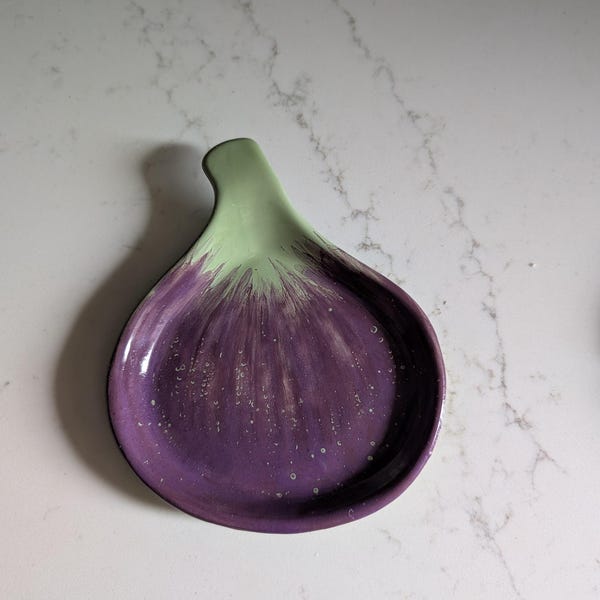 Fig Spoon Rest, Handmade Ceramic Kitchenware, Fruit Kitchen Decor - Etsy