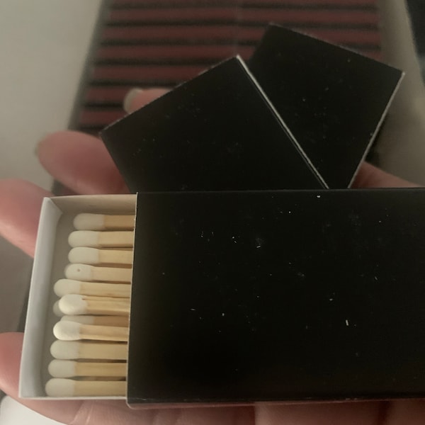 50 PIECES Plain Matchboxes - White - Etsy