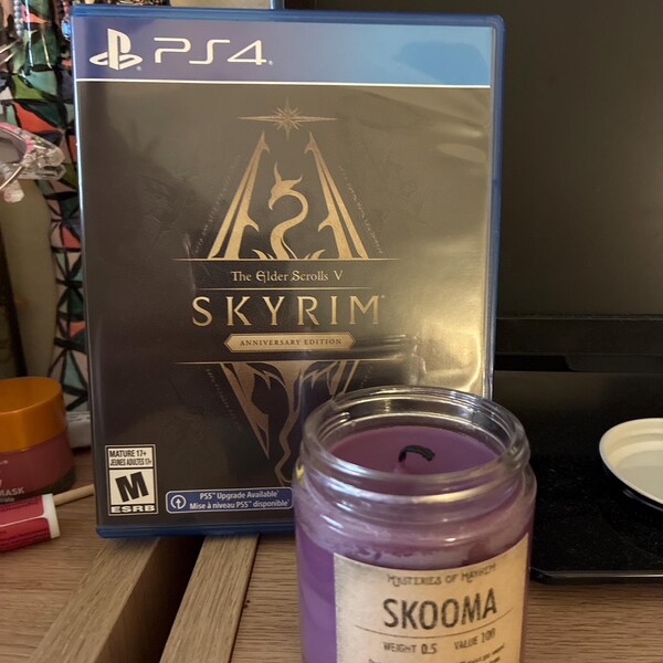 Candle (legendary) - Legendary Game Item, Skyrim Inspired, Gamer Candle ...