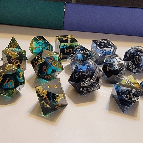 Milk Tea Boba Dice Kawaii Dice, Boba Dice, Handmade Resin Sharp Edge ...