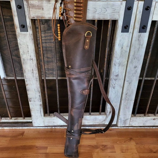 Brown Leather QUIVER/ Side Quiver / Arrow Hip Quiver / Medieval Quiver ...