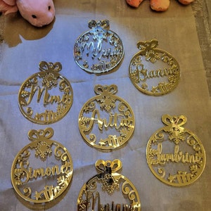 Custom Christmas Baubles With Name, CHRISTMAS Gift Tags, Christmas ...