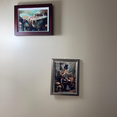 Siren Reading a Book Fine Art Print Surreal Fantasy Wall Decor, Moody ...