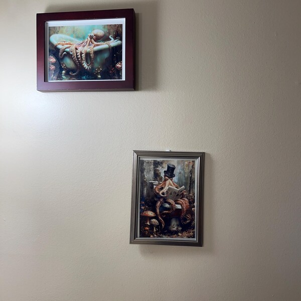 Octopus Mermaid Art Print Sea Siren Poster, Underwater Fantasy Decor ...