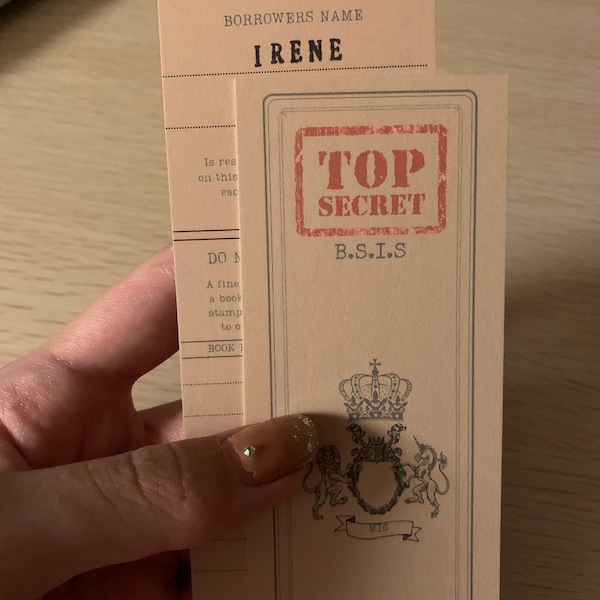 Custom James Bond Bookmark, Bookmarks, Custom Gift, Personalised Gifts ...