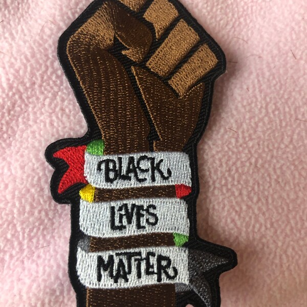 Black Lives Matter Fist, Exclusive Afrocentric Patch, BLM, Size 3 ...