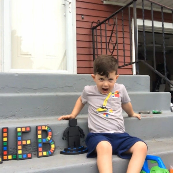 Black "brick Script" Wall Letters, Embedded With Real Bricks. - Etsy