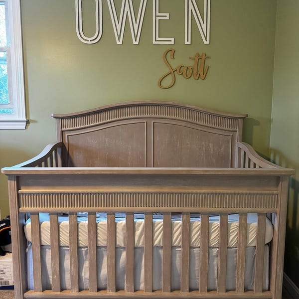 Name Sign for Nursery, Wooden Letters, Name Sign, Nursery Letters, Wall ...