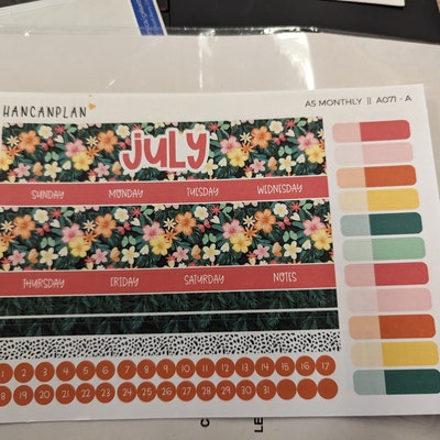 196 THIS MONTH Script Planner Stickers Handlettered by Hancanplan - Etsy