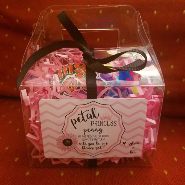 Will You Be My Proposal Flower Girl Proposal Box, Personalized Mini ...