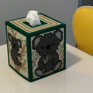 Pdf PATTERN - Koala Tissue Box Cover - Pdf Download for 7 Mesh Plastic ...