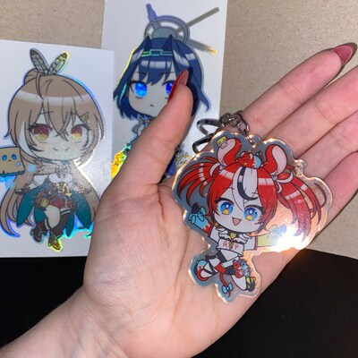 Hololive Council Acrylic Keychains Limited Stock 3 Across - Etsy