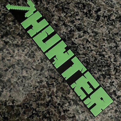 Custom Minecraft Name Plate Personalised Desk Plate Boy - Etsy