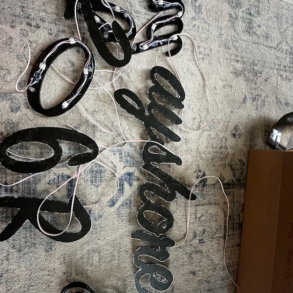 Custom House Address Signs | Modern Glossy Black Sign | White LED ...