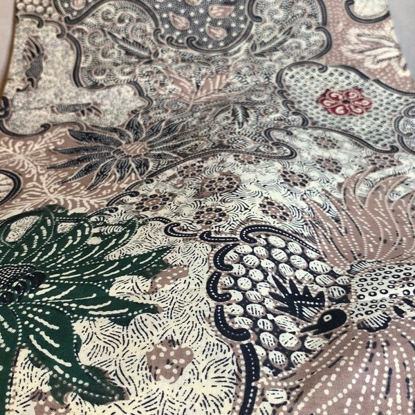 Indonesia Batik Sarong Fabric for Kebaya/peranakan 100% Cotton Hand ...