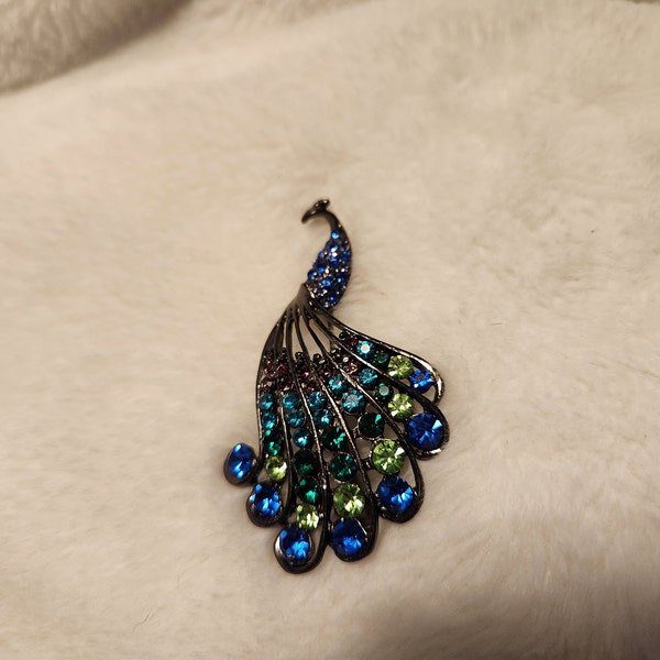 Genuine Suffragette Blue Bird Brooch With Enamel and Glass - Etsy