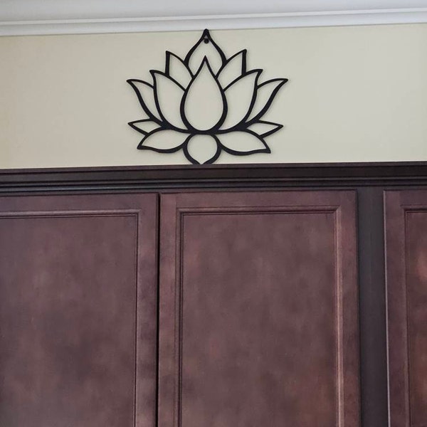 Unalome Spiritual Wall Art, Hindu Symbol Unalome, Gold Metal Wall Art ...