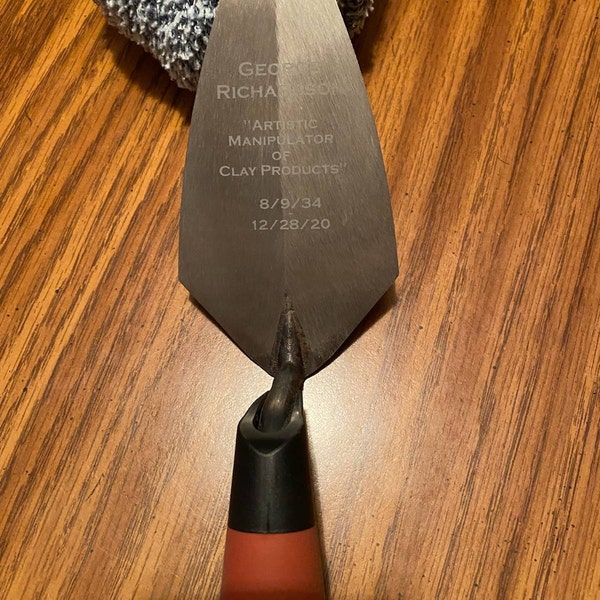 Custom Engraved Mason Trowel,personalized Hand Trowel, Marshalltown - Etsy