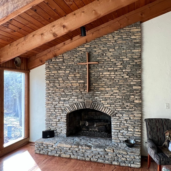 Live Edge Oak Wood Wall Cross: Modern Minimalist Decor - Etsy