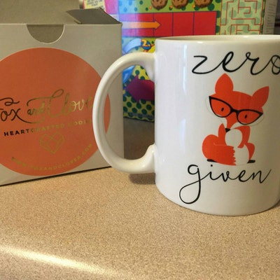 Zero Fox Given Coffee Mug, Coffee Cup, Large Coffee Mug, Statement Mug ...