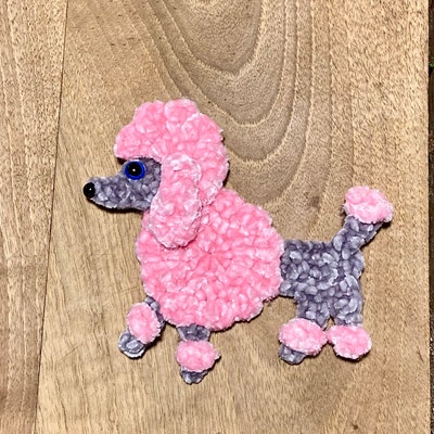 Retro Poodle Applique Pack Crochet Pattern Only Poodle Poodle Skirt ...
