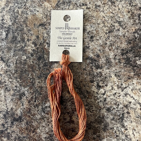 SARSAPARILLA 7015 Gentle Art GAST Hand-dyed Embroidery Floss Cross ...