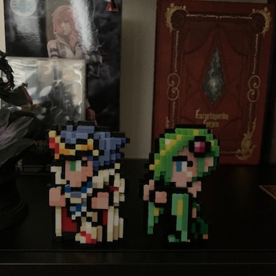 Rydia Figure 3D Figure Final Fantasy IV 4 Inspired Bead Sprite Pixel ...