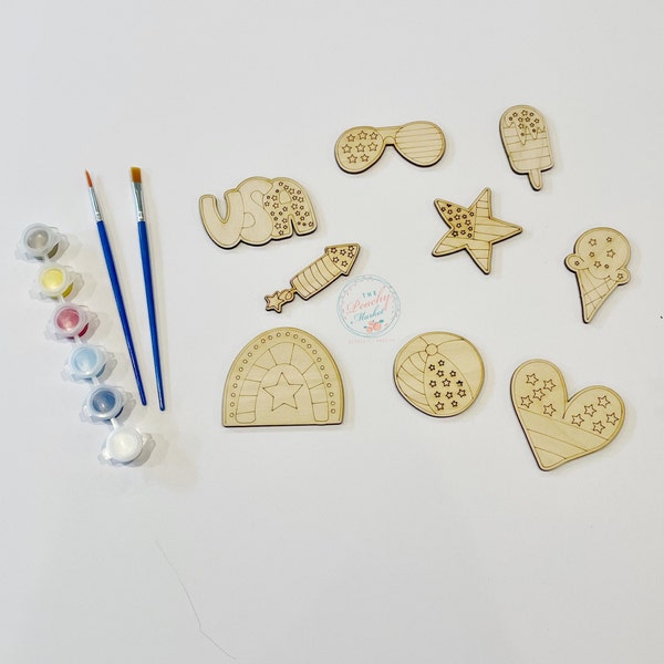 Patriotic Diy Craft Kits, 4th of July DIY Paint Kit, DIY Paint Kit Svg ...