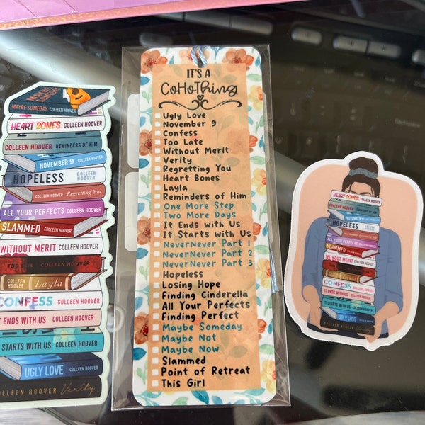 Coho Bookmark Orange, Colleen Hoover Reading List, Coho Obsessed, Heart ...