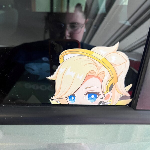 Silver Wolf Peeker Holographic Sticker Honkai Star Rail Stickers ...