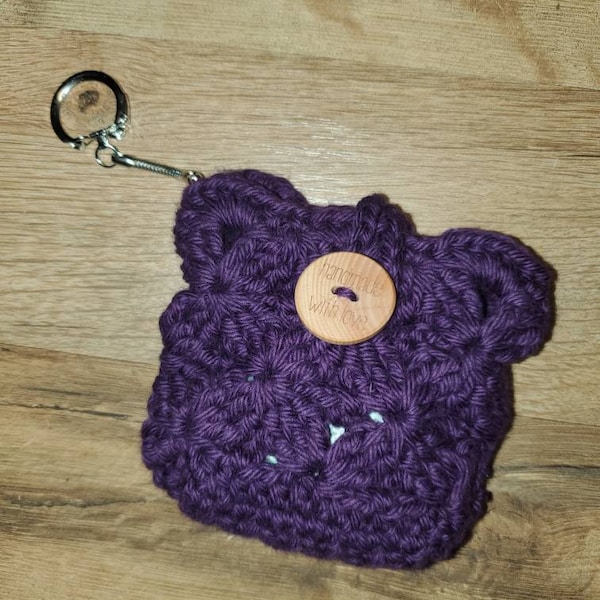 Crochet Key Pouch Pattern PDF, Crochet Pouch Pattern, Handmade Pouch ...