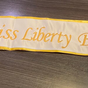 CUSTOM EMBROIDERED SASHES Pageant/homecoming - Etsy