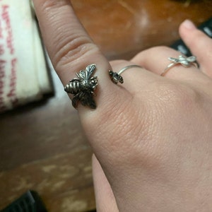 Baphomet Pentagram Caduceus Ring for Unisex Made of Sterling | Etsy