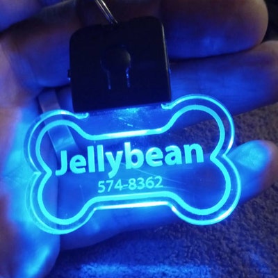 Personalized LED Dog Tag Light up Dog Tag Color Changing Stocking ...