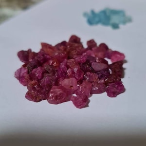 50 Pieces Pink Rough 4-6 MM Gems, Natural Pink Sapphire Gemstone,tiny ...